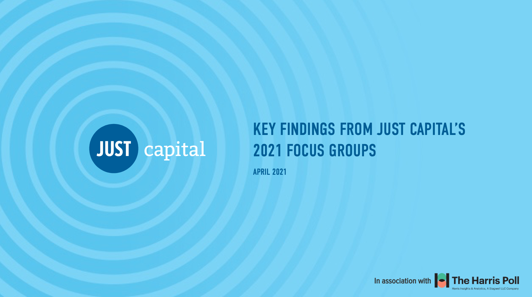 Key Findings From JUST Capital's 2021 Focus Groups — JUST Capital